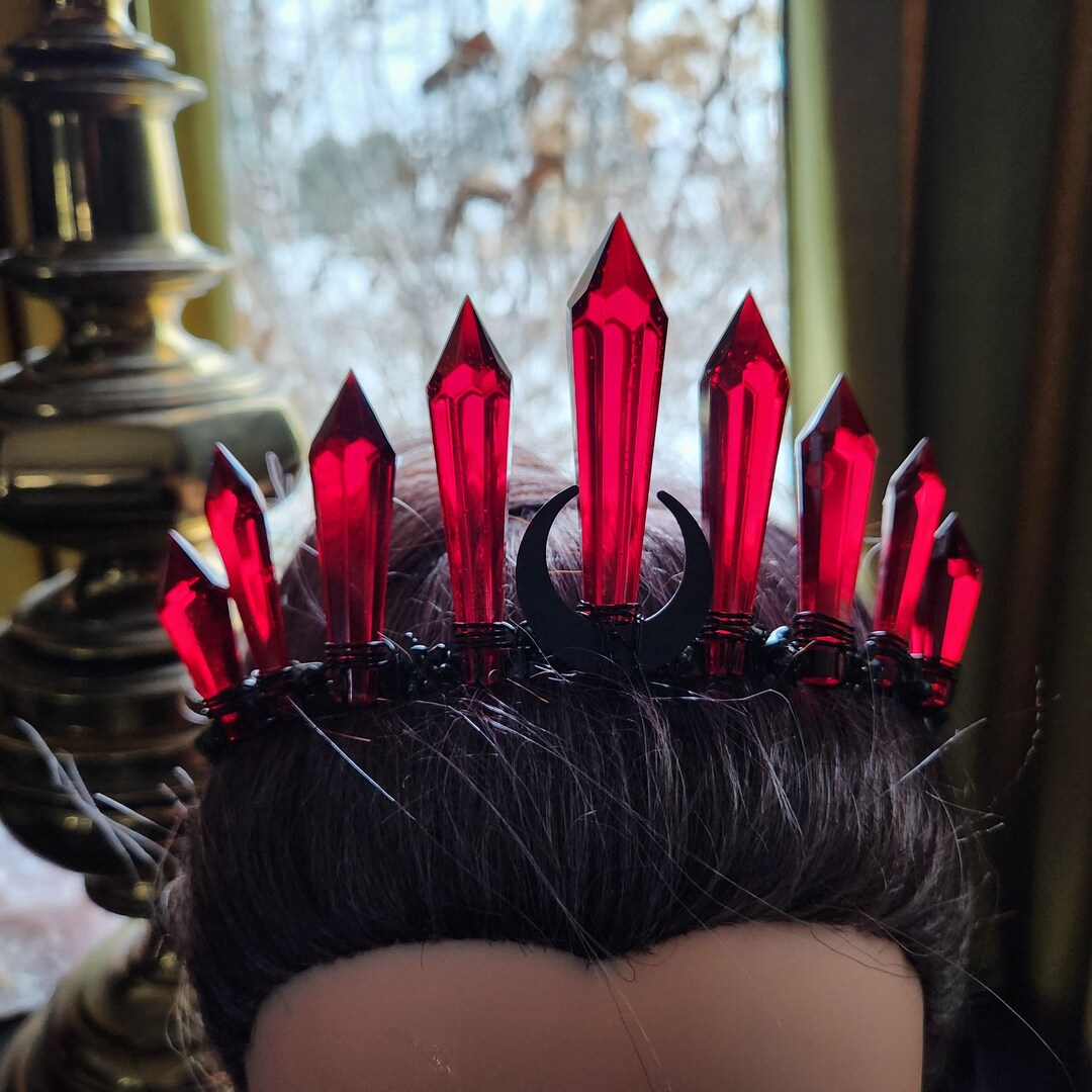 Gothic Headpiece - Dark Goddess Crown - Celestial Festival Crown ...