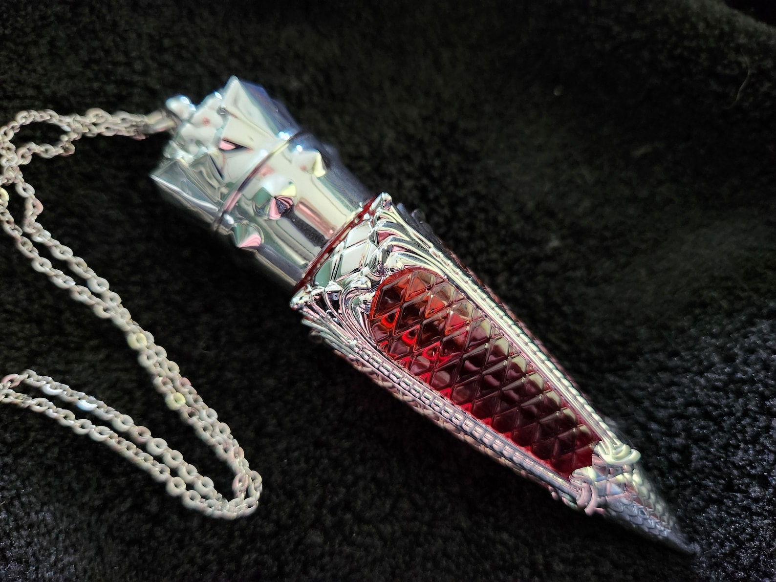 Vampire Blood Elixir Goth Vial Necklace Cosplay Jewelry Vampire Vial ...