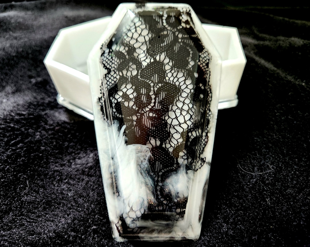 Goth Stash Box - Coffin Trinket Box - Goth Shelf Decor - Witchy Storage ...
