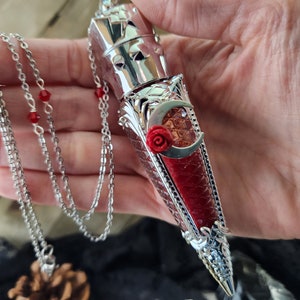 Vampire Blood Elixir - Goth Vial Necklace - Cosplay Jewelry - Vampire ...