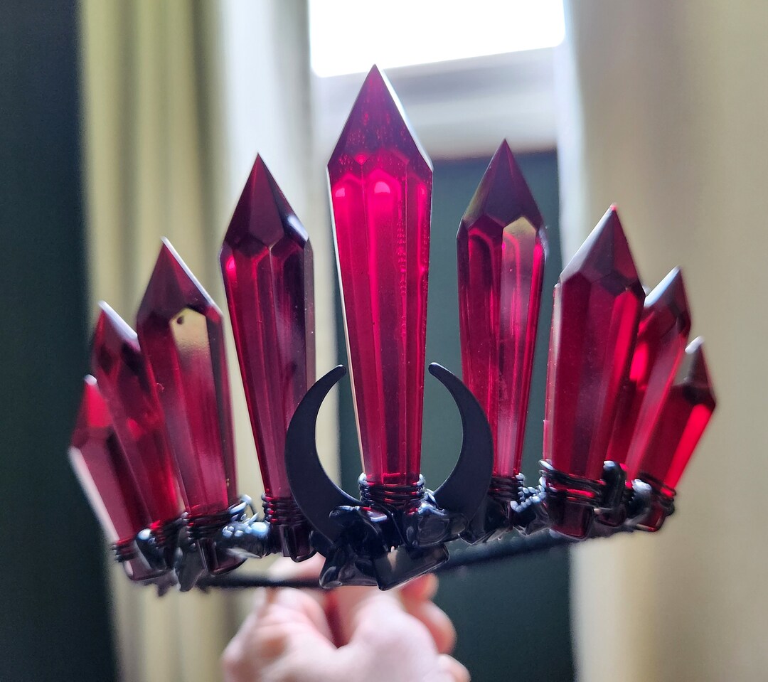 Gothic Headpiece Dark Goddess Crown Celestial Festival Crown Lilith ...