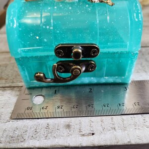 Trinket Box - Treasure Chest Box - Resin Shelf Decor - Treasure Dish ...
