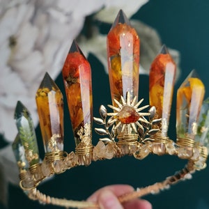Demeter Crown - Crystal Crown Headpiece - Goddess Demeter - Greek ...