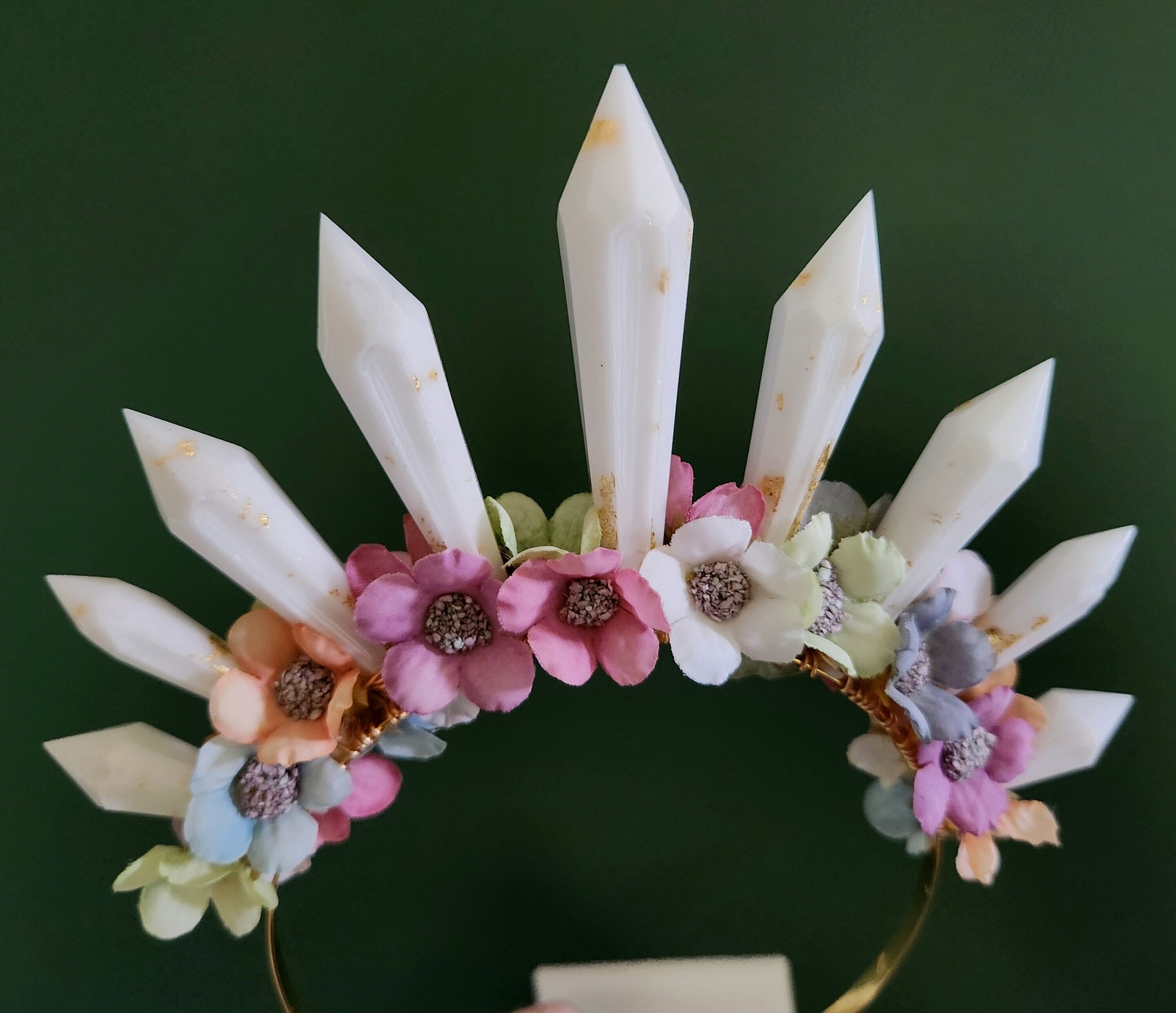 Pastel Flower Crown - Goddess Flower Headpiece - Flower Girl - Chloris ...