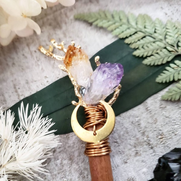 Amethyst Hair Stick - Etsy