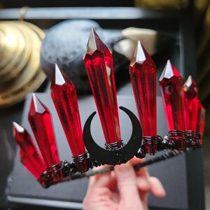 Gothic Headpiece - Dark Goddess Crown - Celestial Festival Crown ...