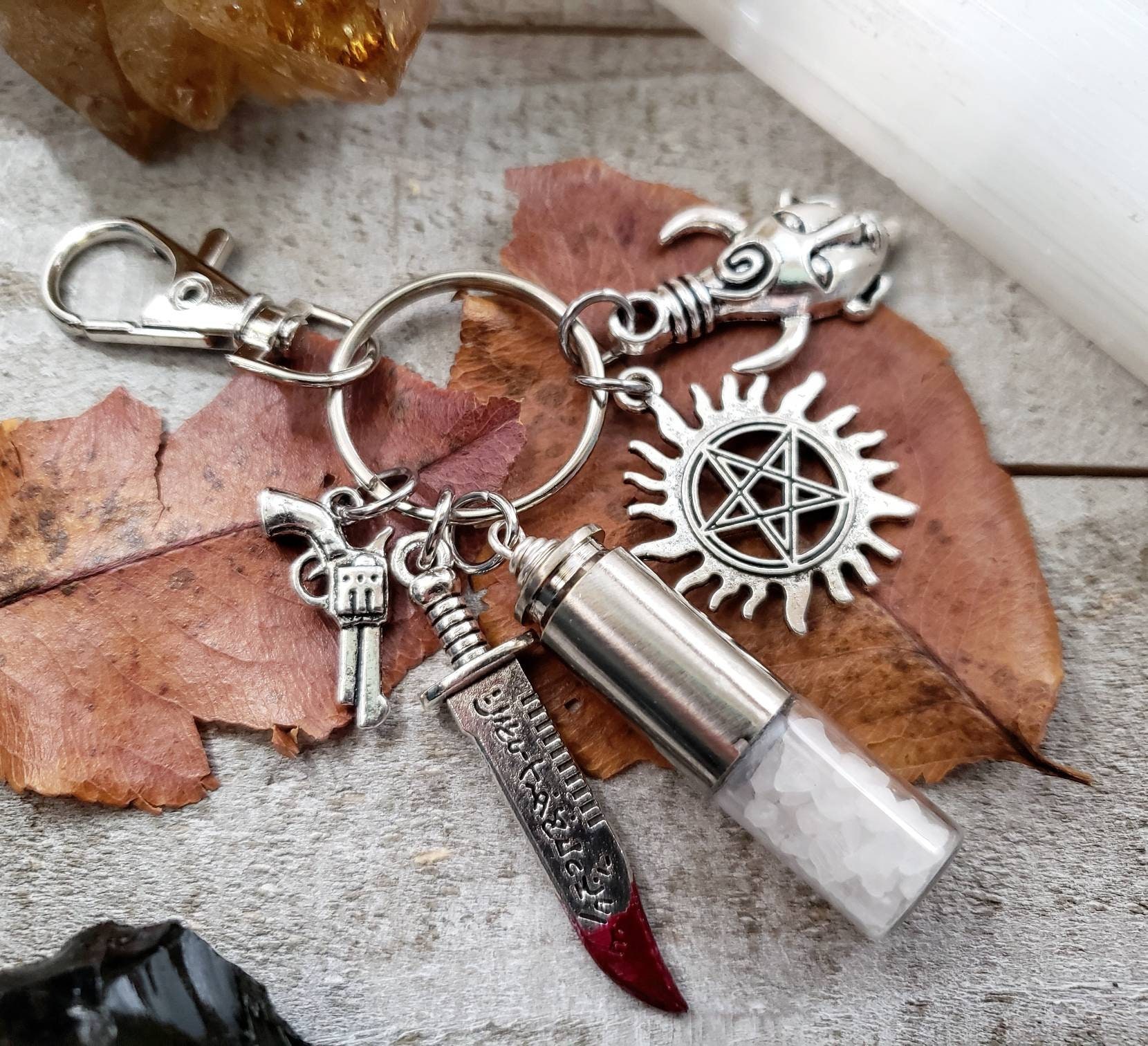 Supernatural Keychain Cosplay Keychain Supernatural Bff | Etsy