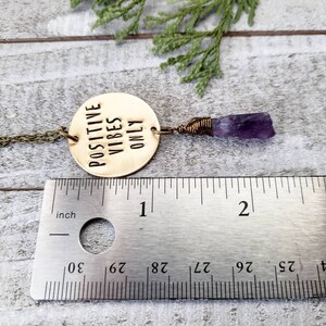 Positive Necklace - Positive Vibes Necklace - Vibe Necklace - Positive ...