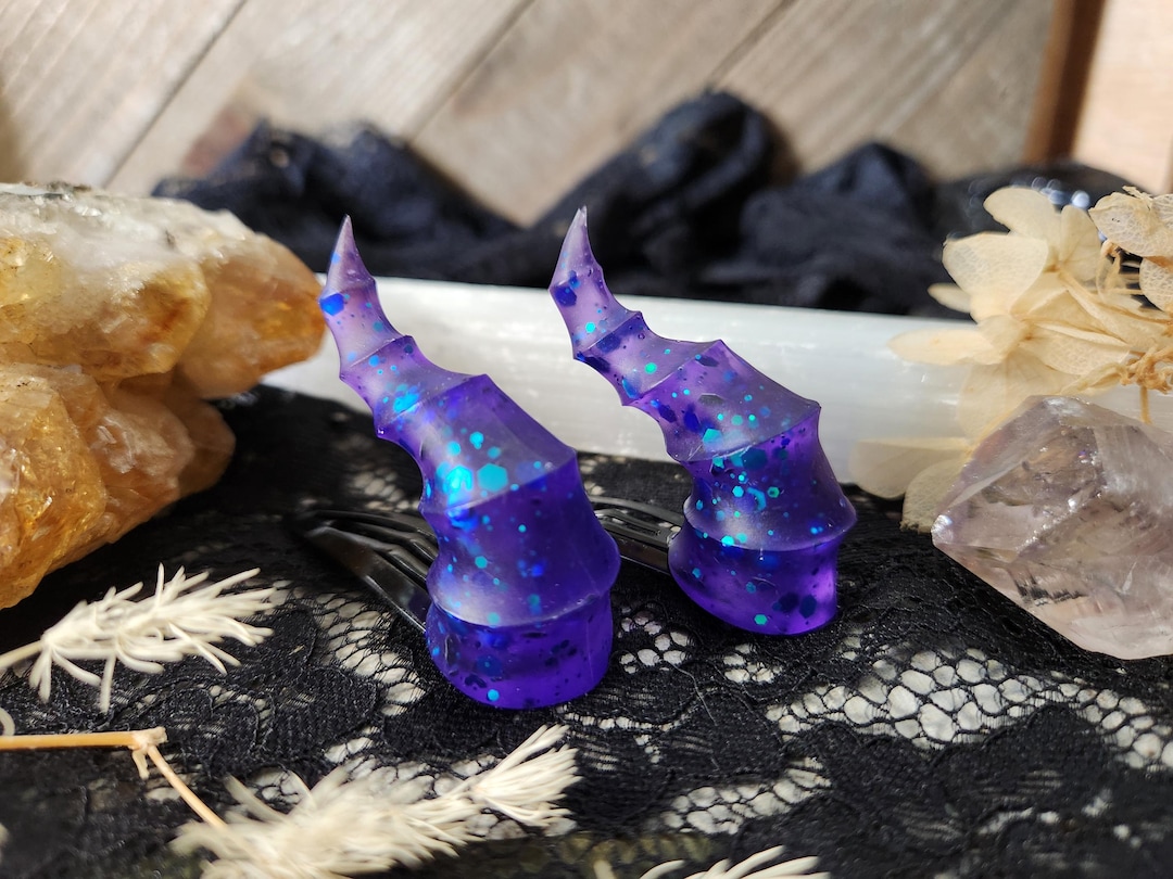 Horn Hairclips - Monster Horn Hair Clips - Ram Horns - Cosplay Horns ...