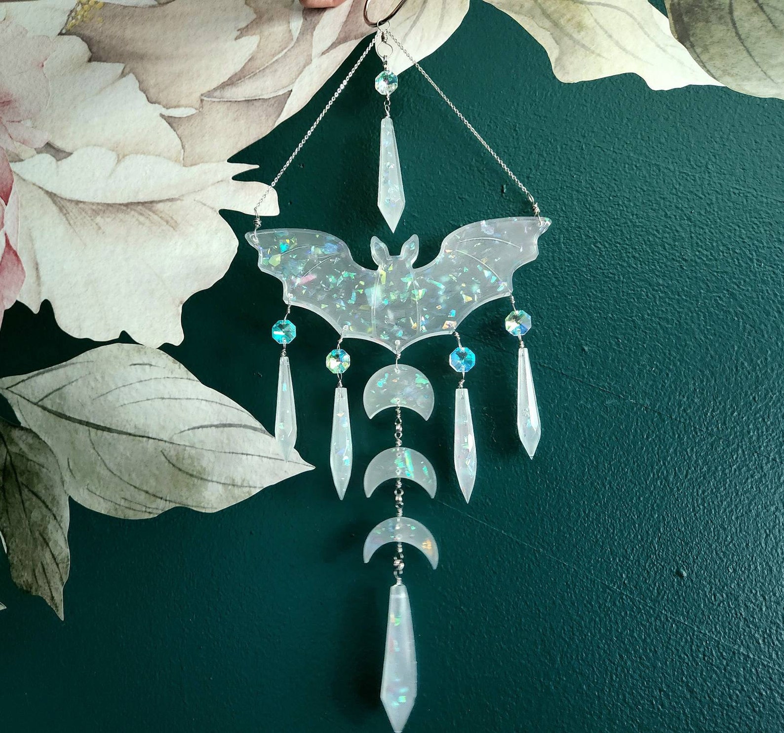 Resin Garden Decor Bat Suncatcher Glow in the Dark Bat - Etsy