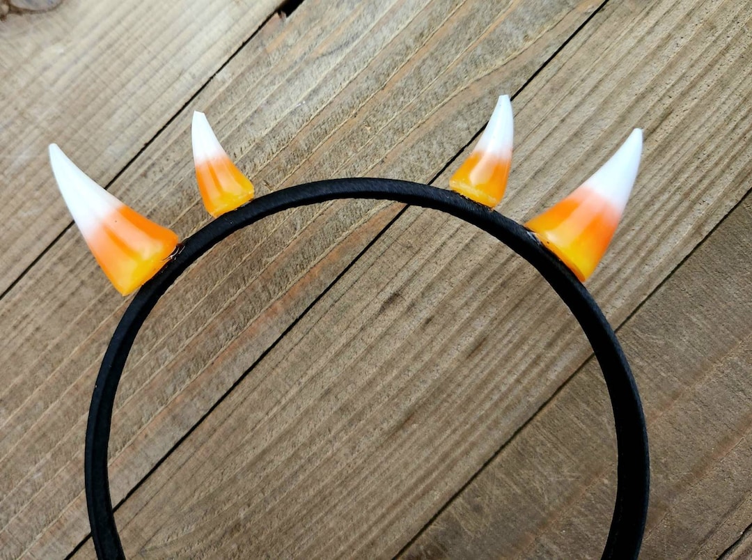 Spooky Hair - Candy Corn Headband - Devil Horn Headband - Cosplay Hair ...