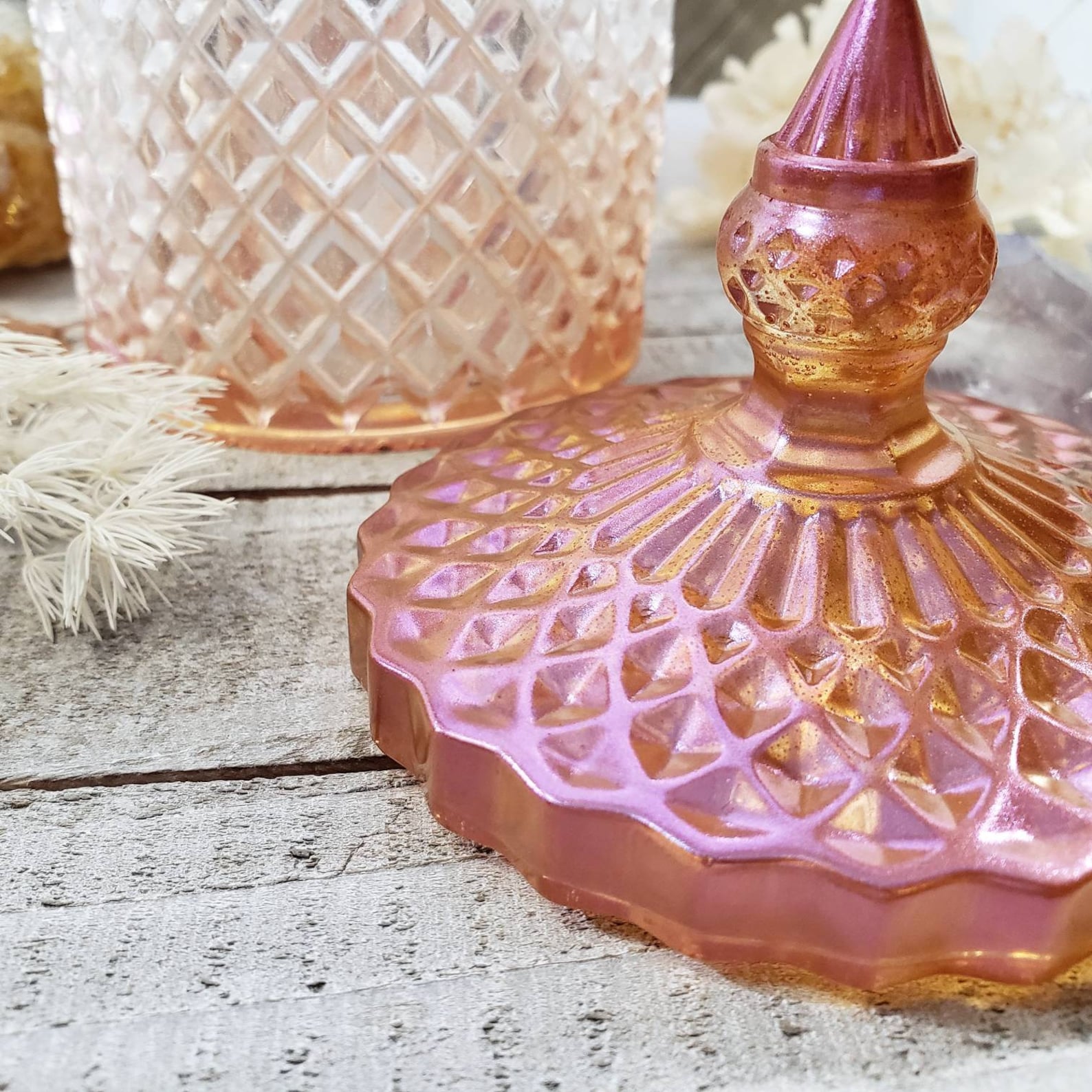 Goth Trinket Jar - Resin Stash Jar - Boho Container - Black Home Decor ...