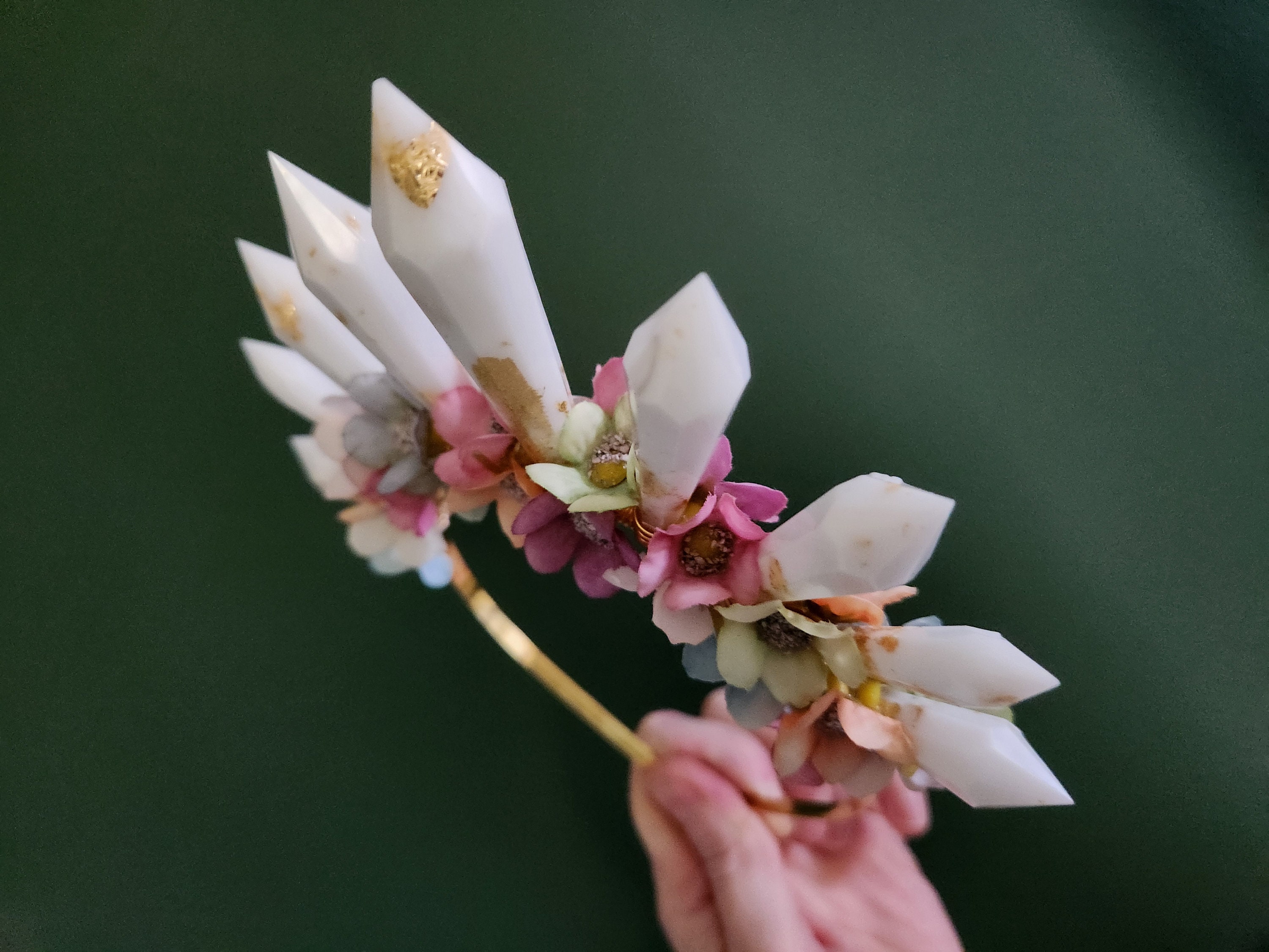 Pastel Flower Crown - Goddess Flower Headpiece - Flower Girl - Chloris ...