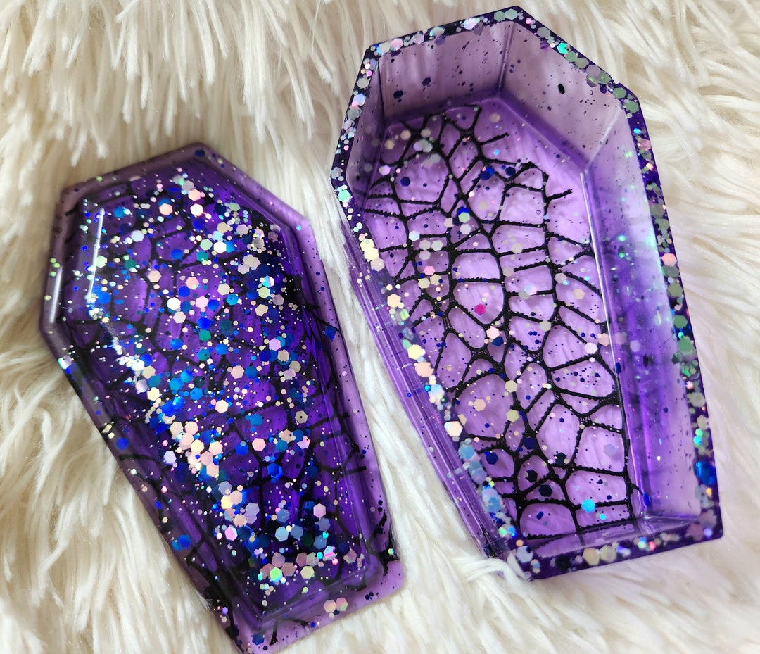 Goth Stash Box - Coffin Trinket Box - Witchy Shelf Decor - Goth Make up ...
