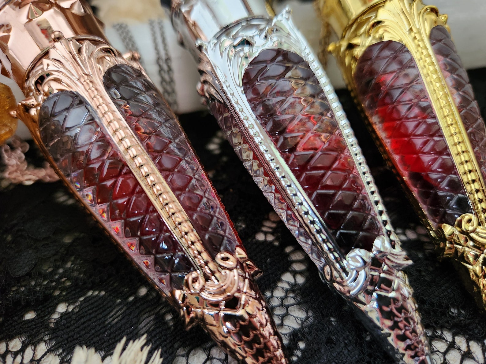 Vampire Blood Elixir Goth Vial Necklace Cosplay Jewelry Vampire Vial ...