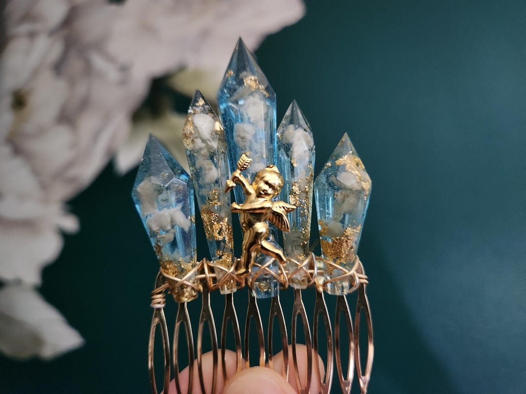 Hera Hair Comb - Heavenly Hair Comb - Angelic Hair - Goddess Hair Comb ...