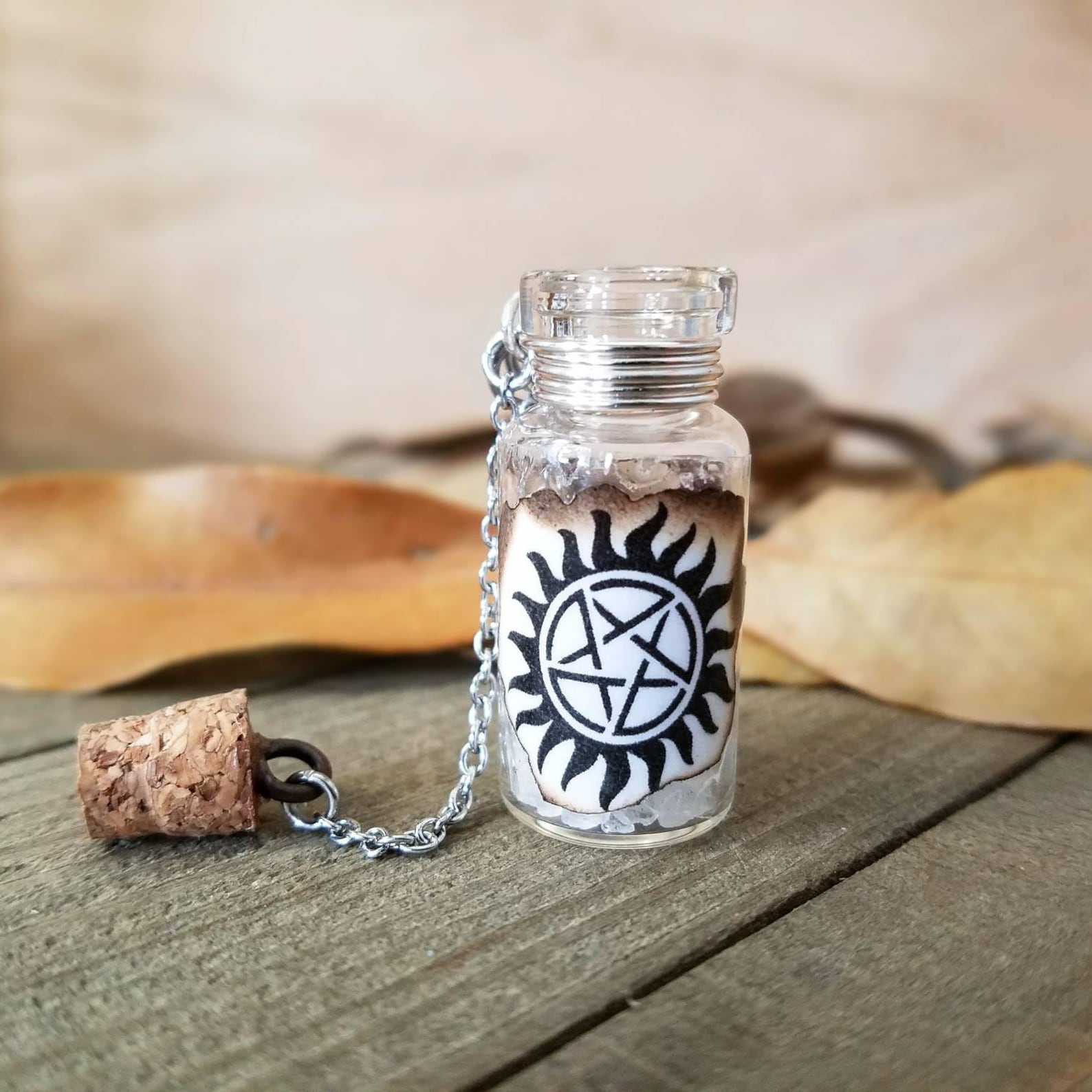 Supernatural Salt Burn Necklace Supernatural Vial Jewelry | Etsy