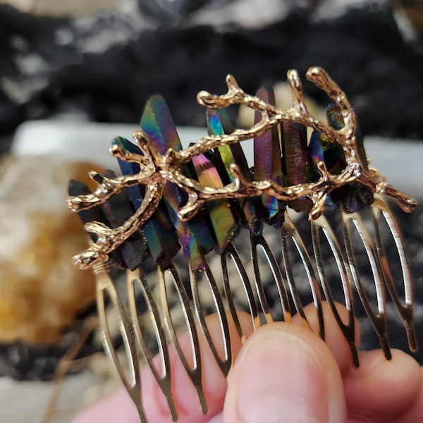 Quartz Hair Clip - Etsy