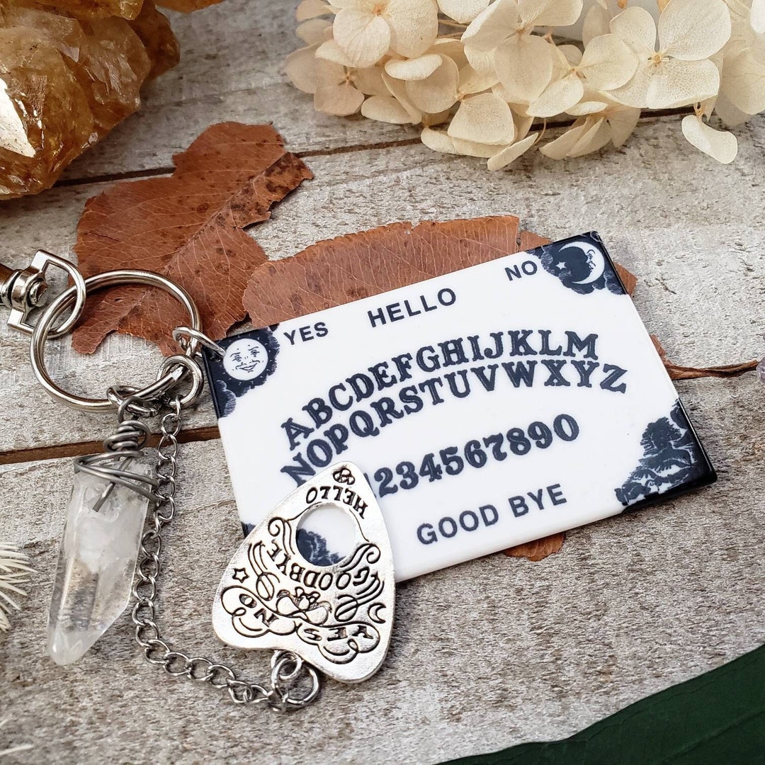 Planchette Keychain - Spirit Board Charm - Witchy Gifts - Quartz ...