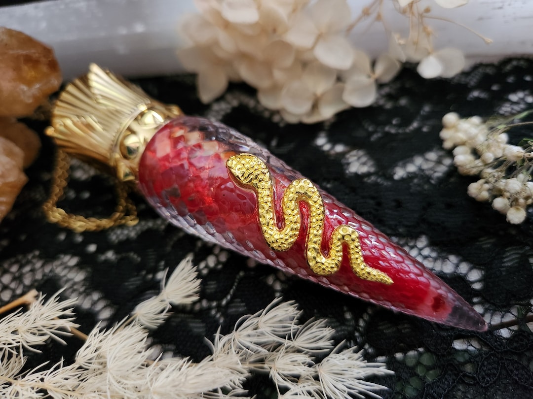 Vampire Blood Necklace - Goth Vial Necklace - Cosplay Jewelry - Vampire ...