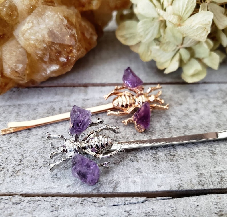 Insect Hair Pin Bee Hair Pin Gold Bee Hair Pin Beekeeper - Etsy