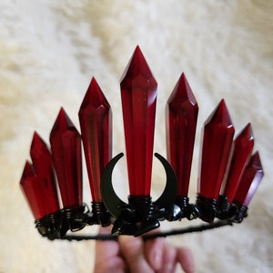 Gothic Headpiece Dark Goddess Crown Celestial Festival Crown Lilith ...