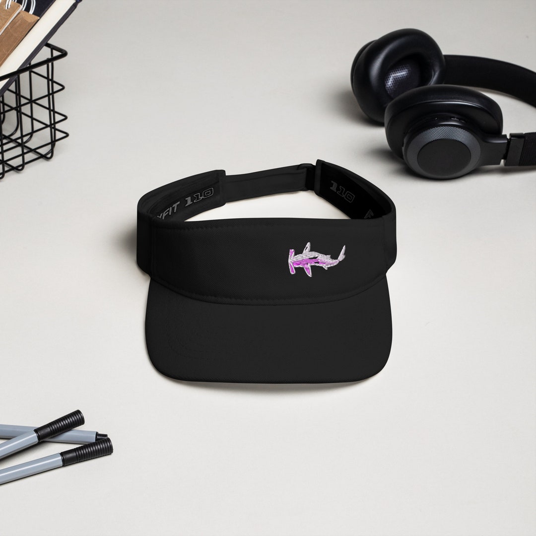 Hammerhead Shark Visor White Embroidery Shark - Etsy