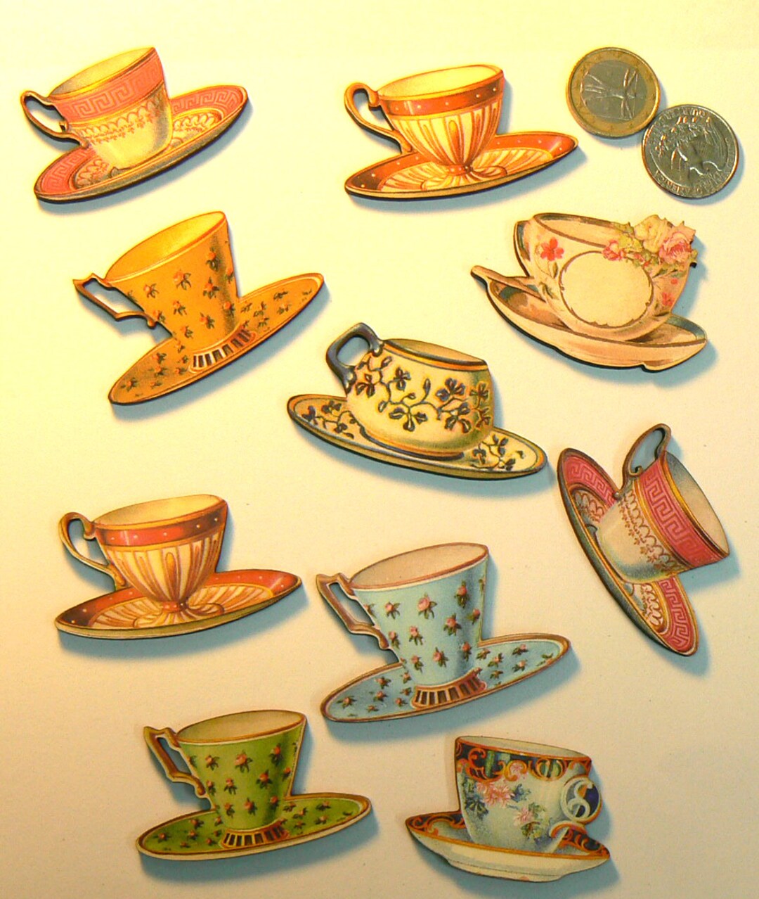 Bunch of Teacups Die Cuts - Wood - Etsy