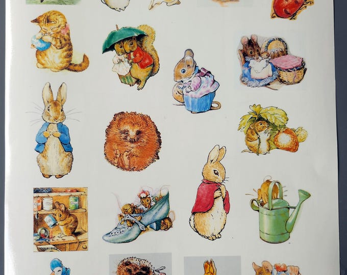 Peter Rabbit - Easter - 3 Sizes - Waterslide Decal - Clear - READY TO ...