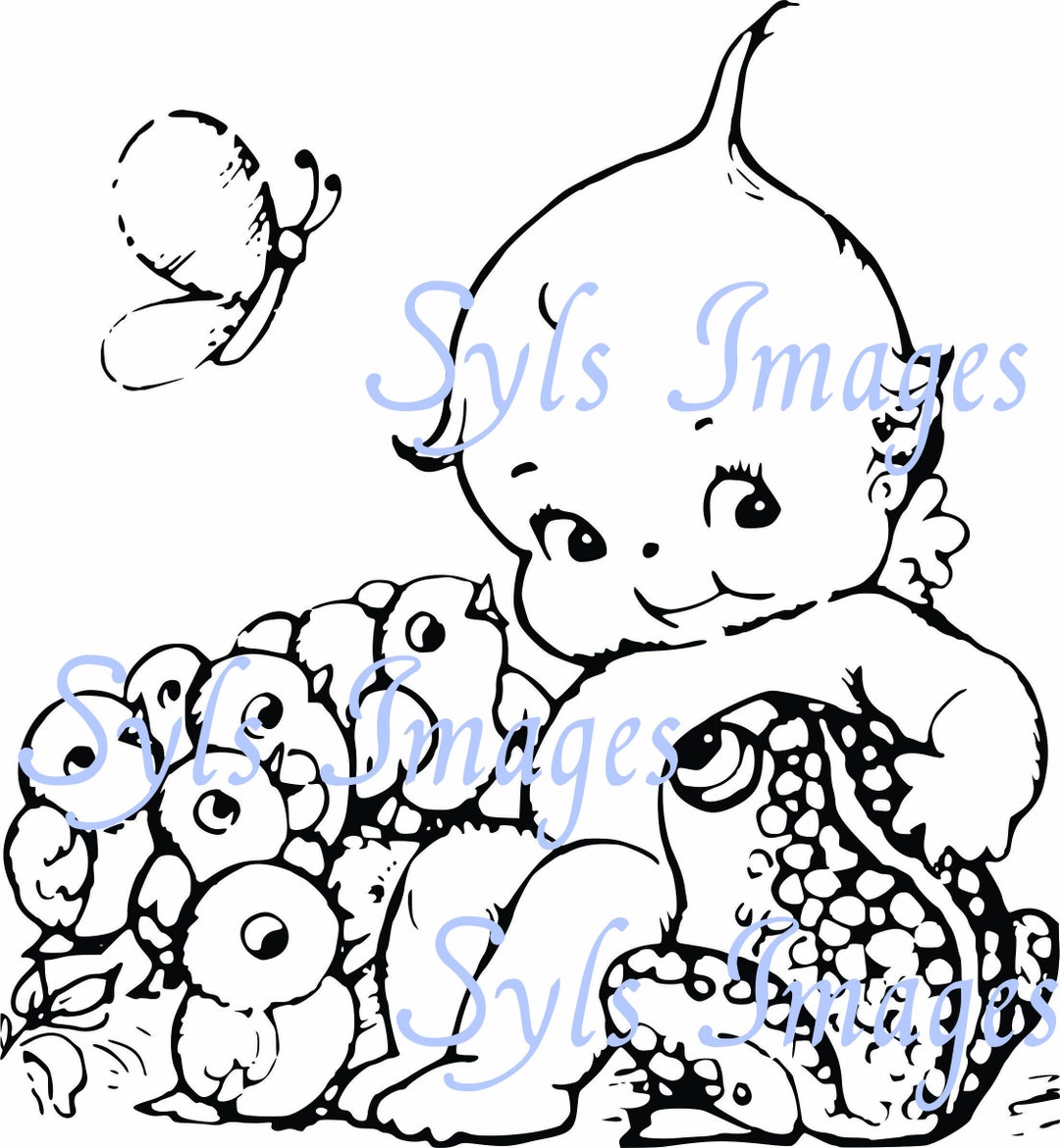 Kewpie with friends SVG AI PDF Corel Instant digital - Etsy.de