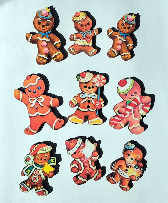 One Set of Vintage Styled Wooden Ginger Bread Men | Etsy