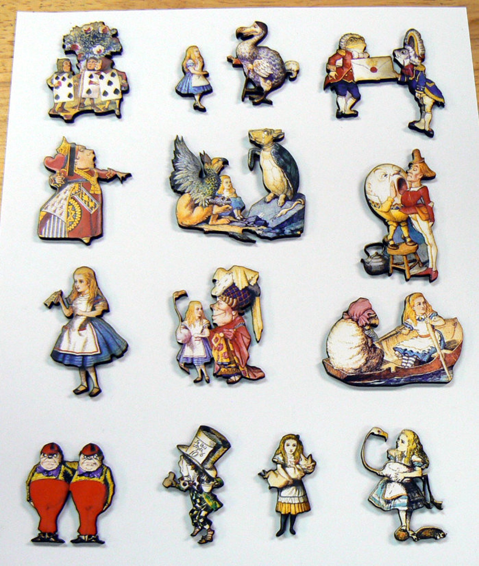 14 Alice in Wonderland Themed Wood Cut Outs | Etsy