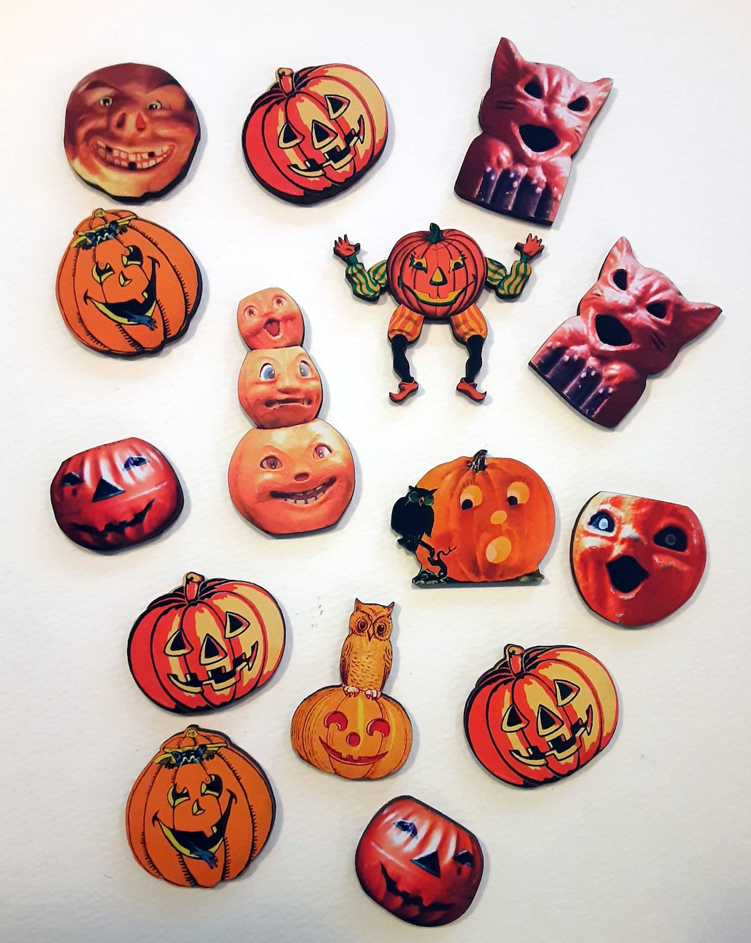 Halloween Pumpkins Wood Cut Outs - Etsy
