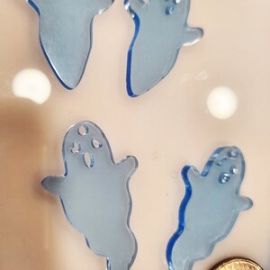 Acrylic Laser Cut Ghost Set- Transparent Blue- 16 Pieces - Etsy