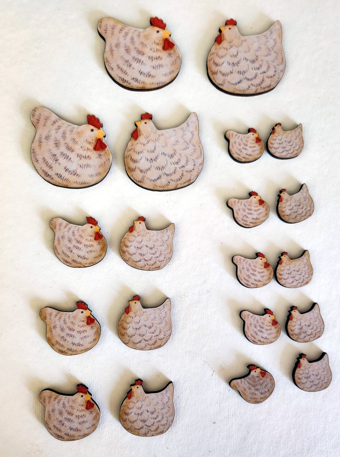 Chickens- Wood Cut Outs- Die Cuts - Etsy
