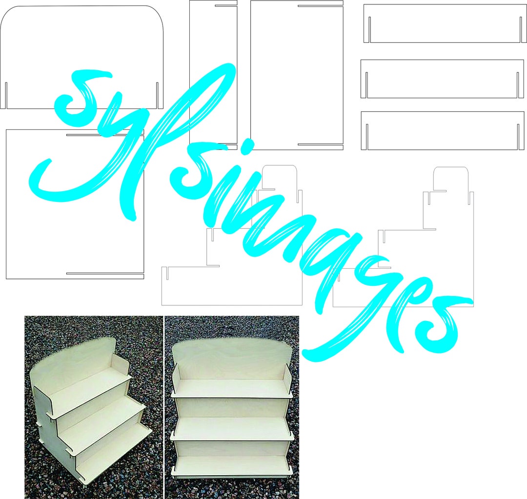 Shelf Pattern Wood Cutting Pattern Laser Digital Delivery - Etsy