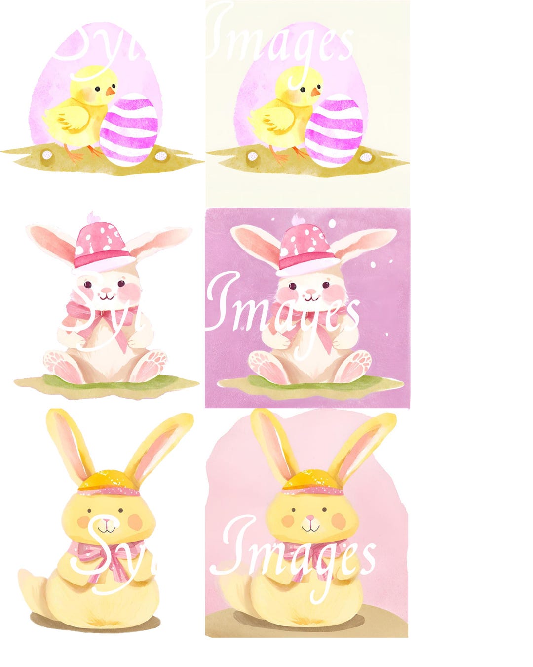 Easter Chicks and Bunny Instant Digital Downloads- Jpeg, Png - Etsy