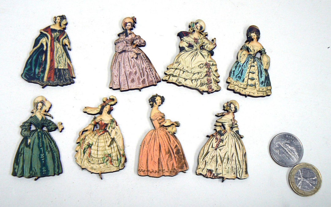 Victorian Ladies Laser Cut Wood - Etsy