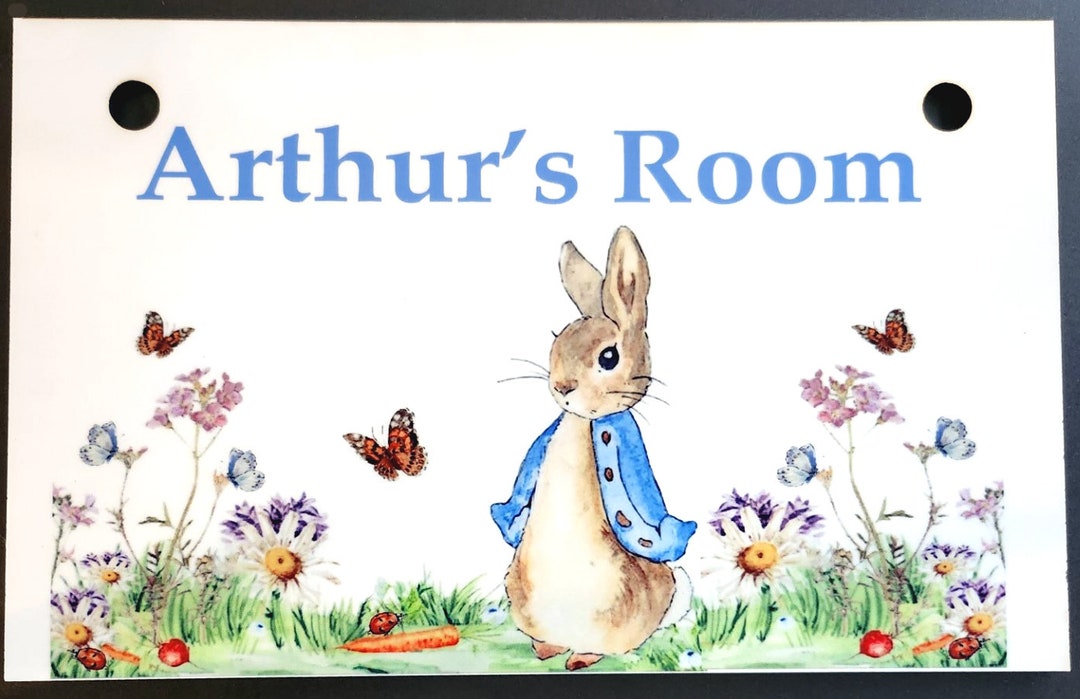 Peter Rabbit Sign - Custom- Personalized - Etsy