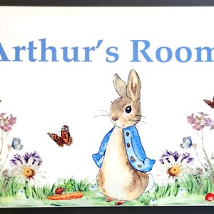 Peter Rabbit Sign - Custom- Personalized - Etsy