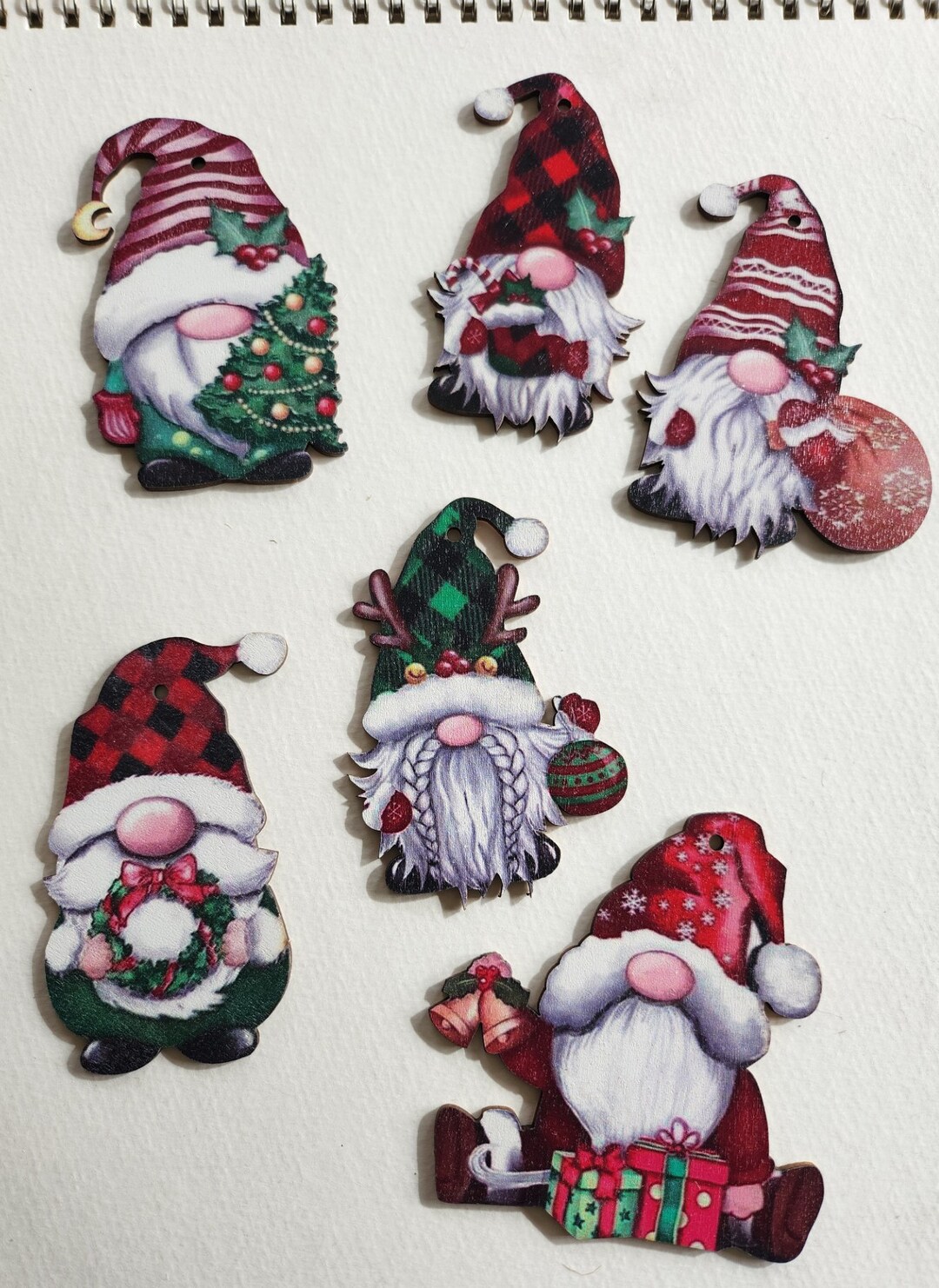Tomte, Holiday Gnomes Wood Cut Outs With Holes for Hanging Xtra - Etsy