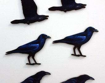 Raven Bust-wood Cutout-corvids and Ravens Decor-various - Etsy