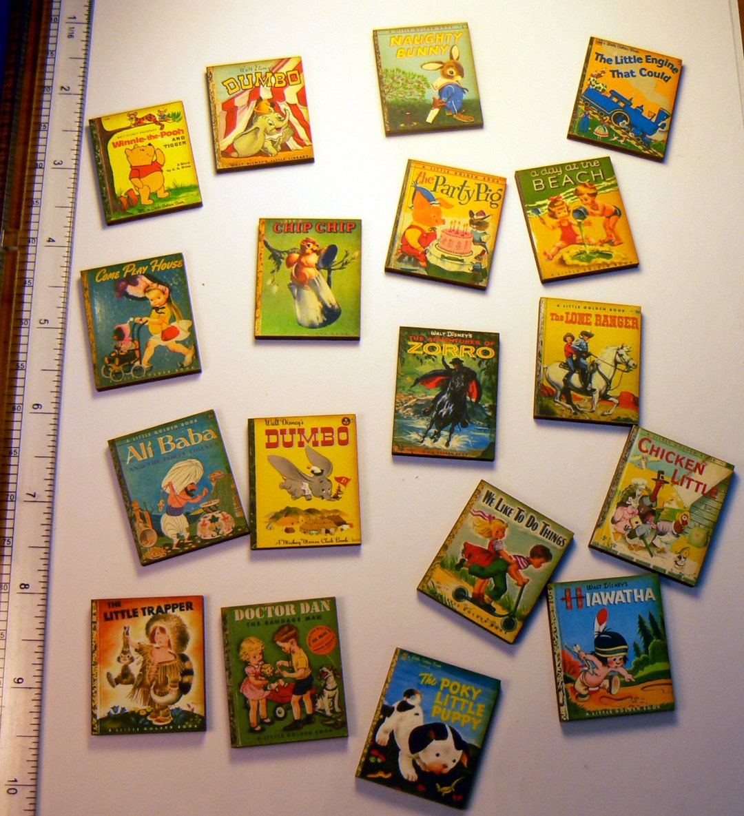 18 Larger Vintage Golden Books Wood Cut Outs. - Etsy