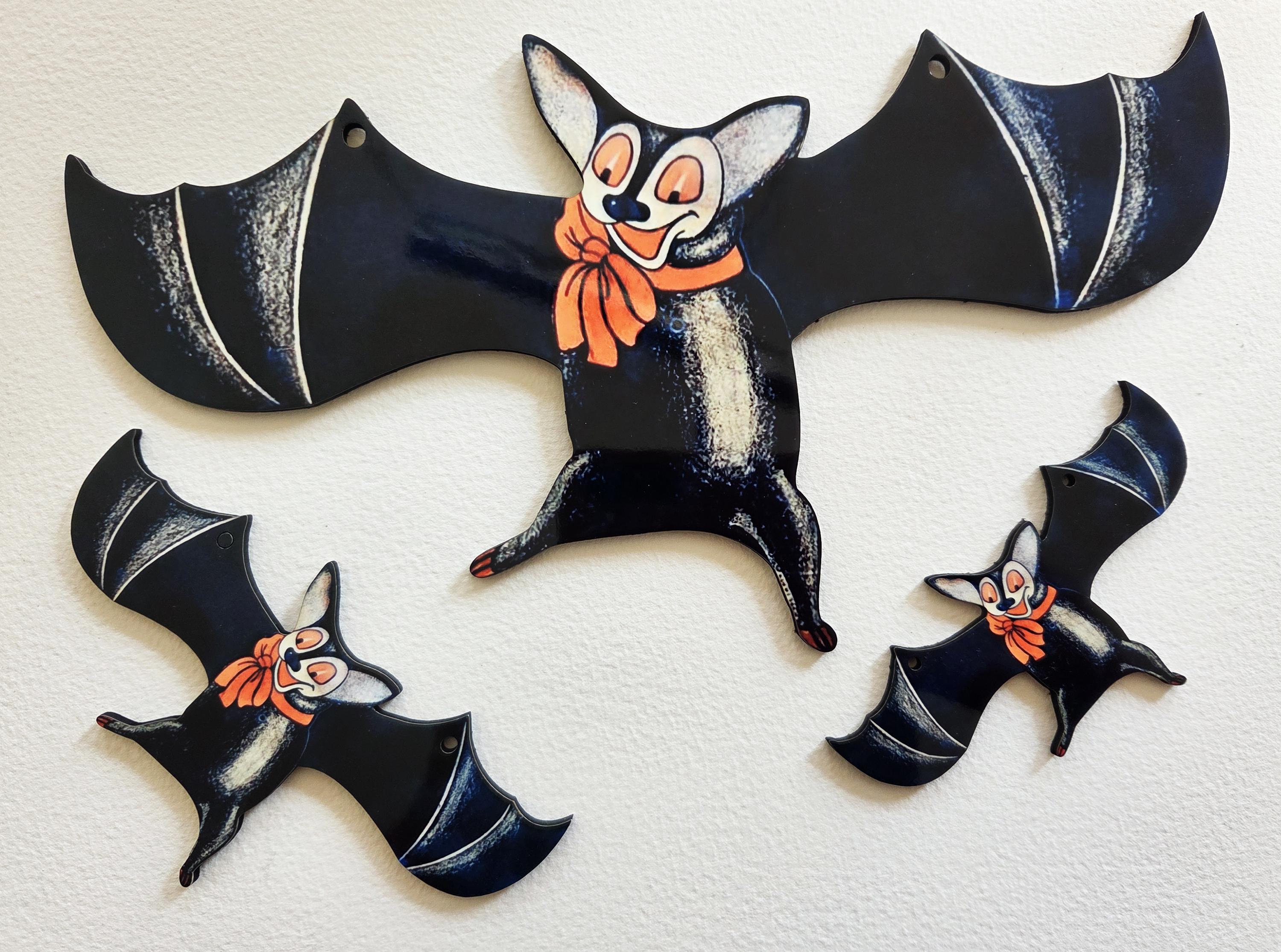 Vintage Styled Wood Cut Outs- Halloween Bats- Die Cuts - Choice of Wood ...