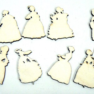 Victorian Ladies Laser Cut Wood - Etsy