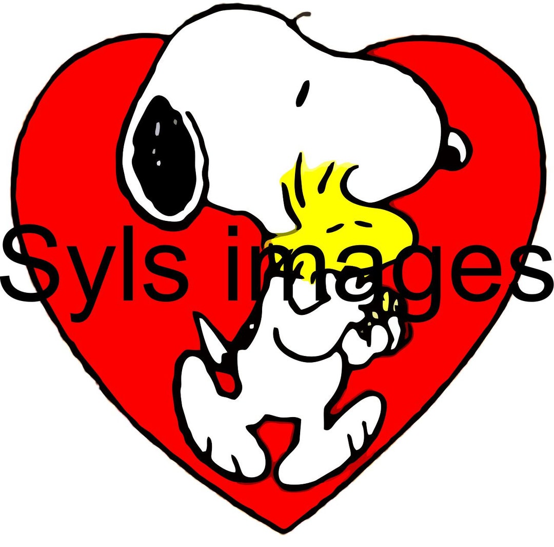 Snoopy Heart Love Svg File Digital Download - Etsy