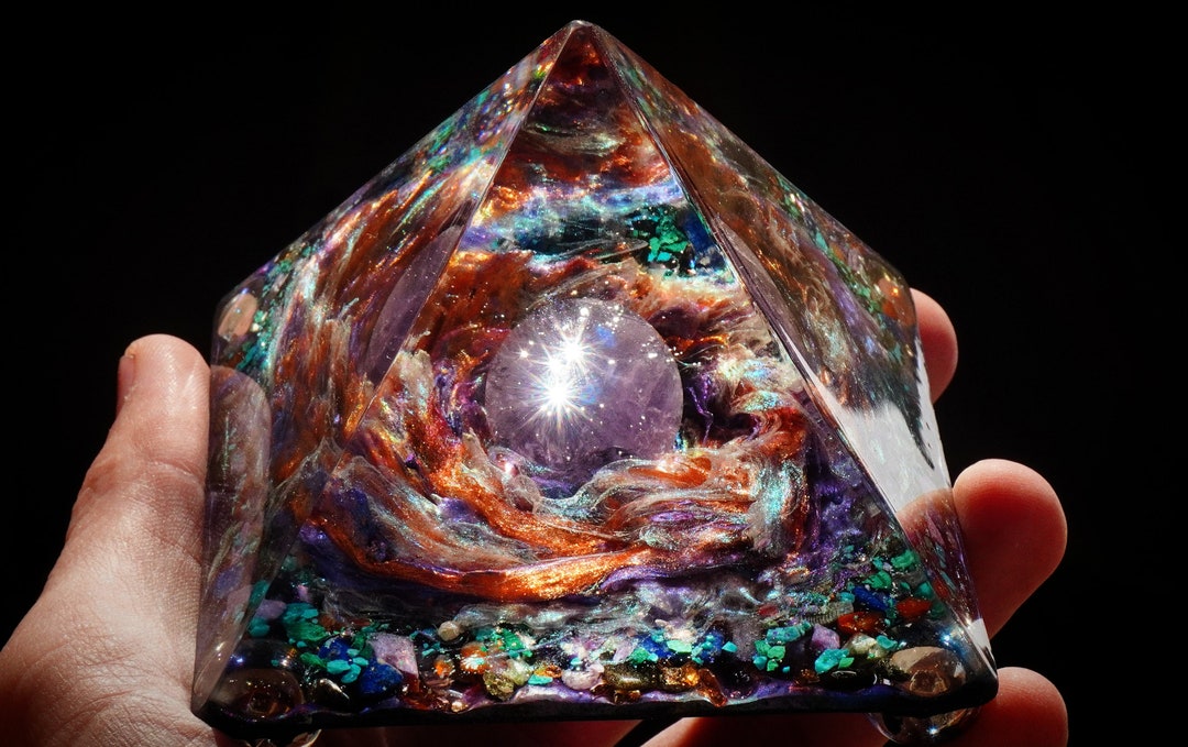 NEW! Arcturus - Orgonite ® Galaxy Pyramid - Orgone Energy Ascension ...