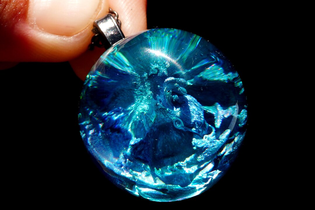 POSIEDON - Orgonite Pendant: Galaxy Orb, Energy Meditation Tool ...