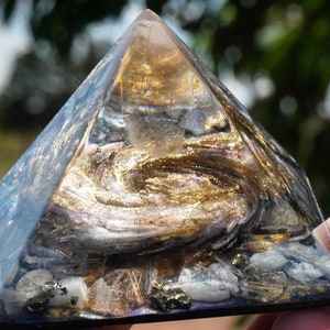 Arch Angel Michael - Orgonite Galaxy Pyramid - Orgone Meditation Tool - Personal VORTEX ...