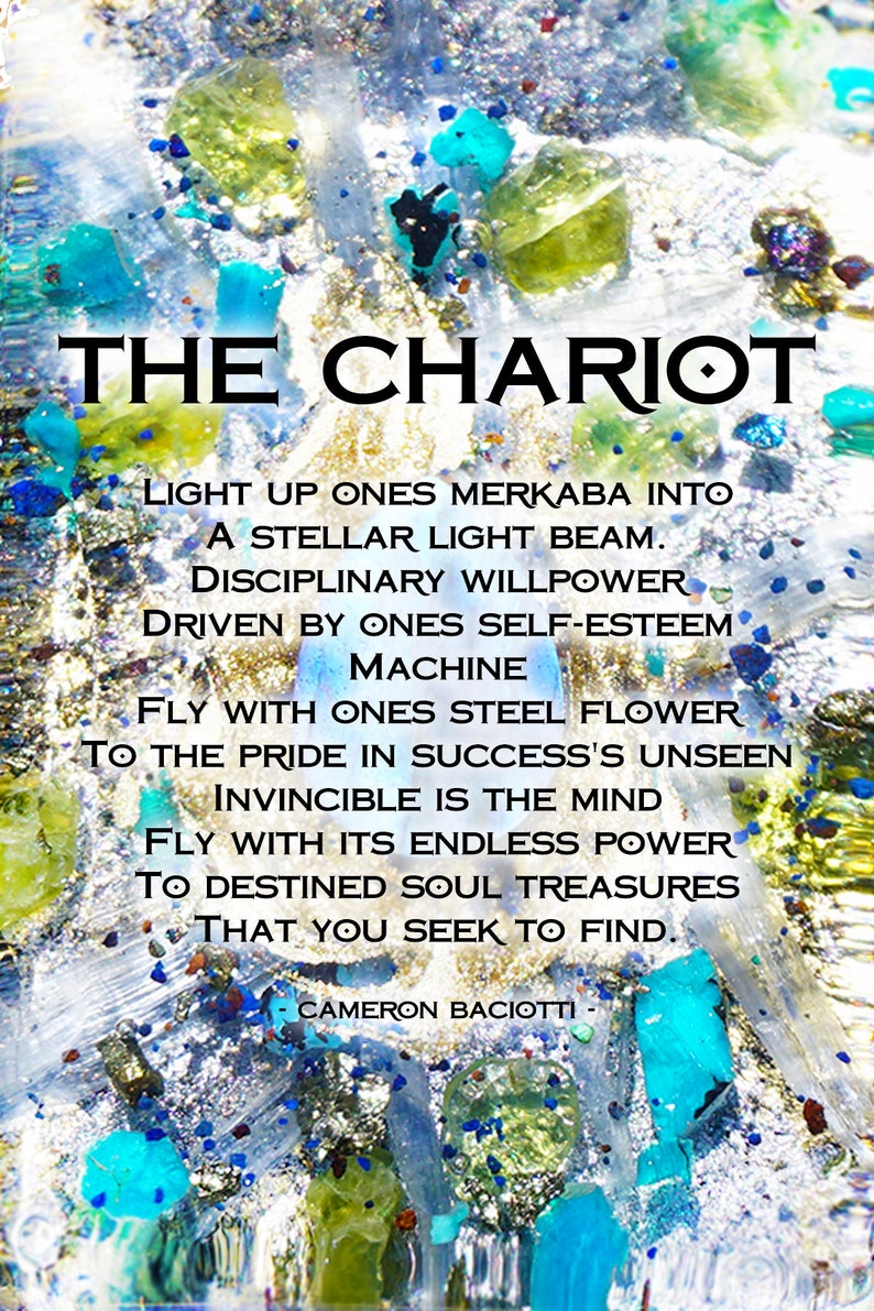The Chariot - Orgonite Galaxy Pyramid - Orgone Energy - Visionary Art ...